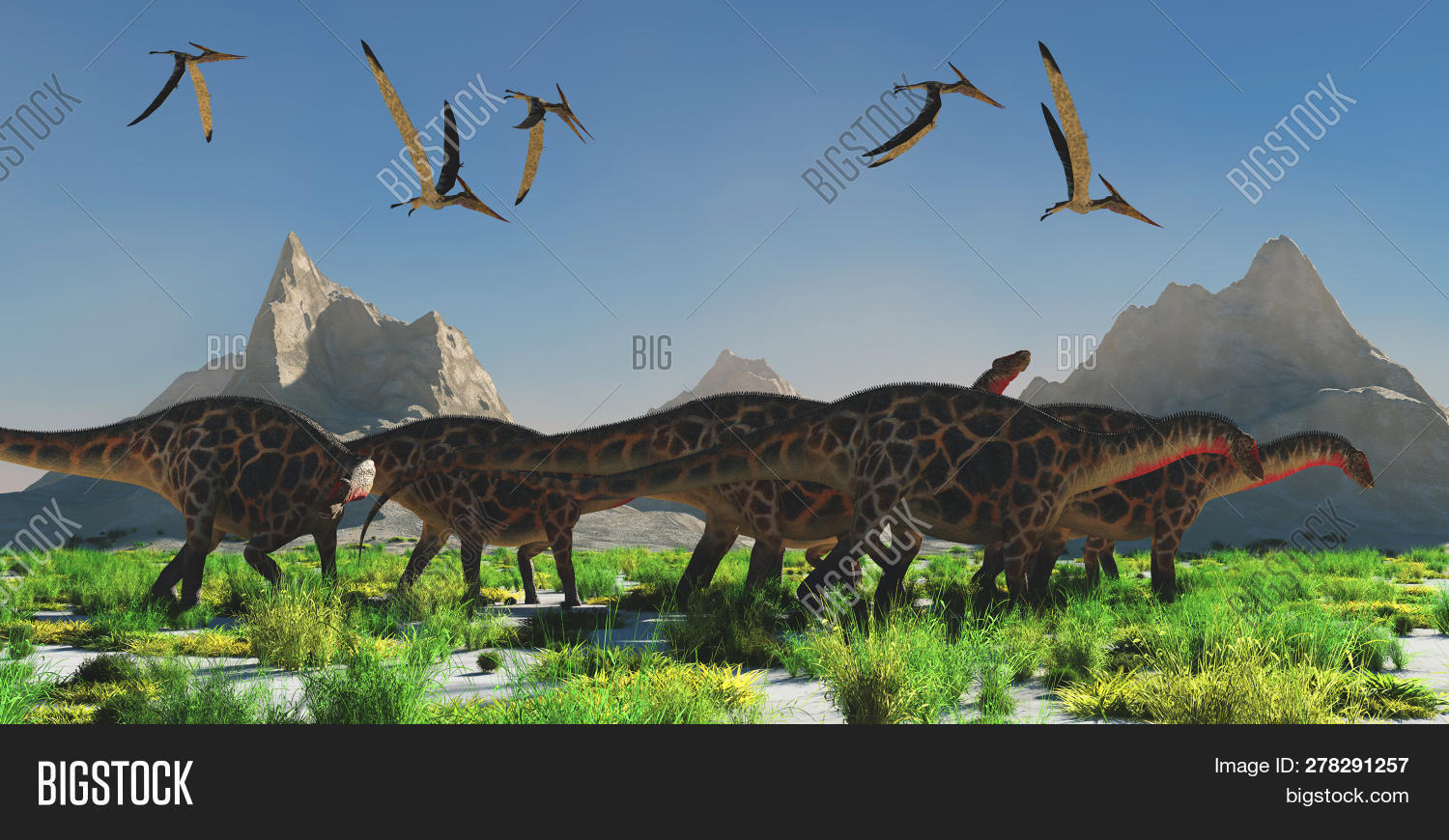 Dicraeosaurus Dinosaur Image & Photo (Free Trial) | Bigstock
