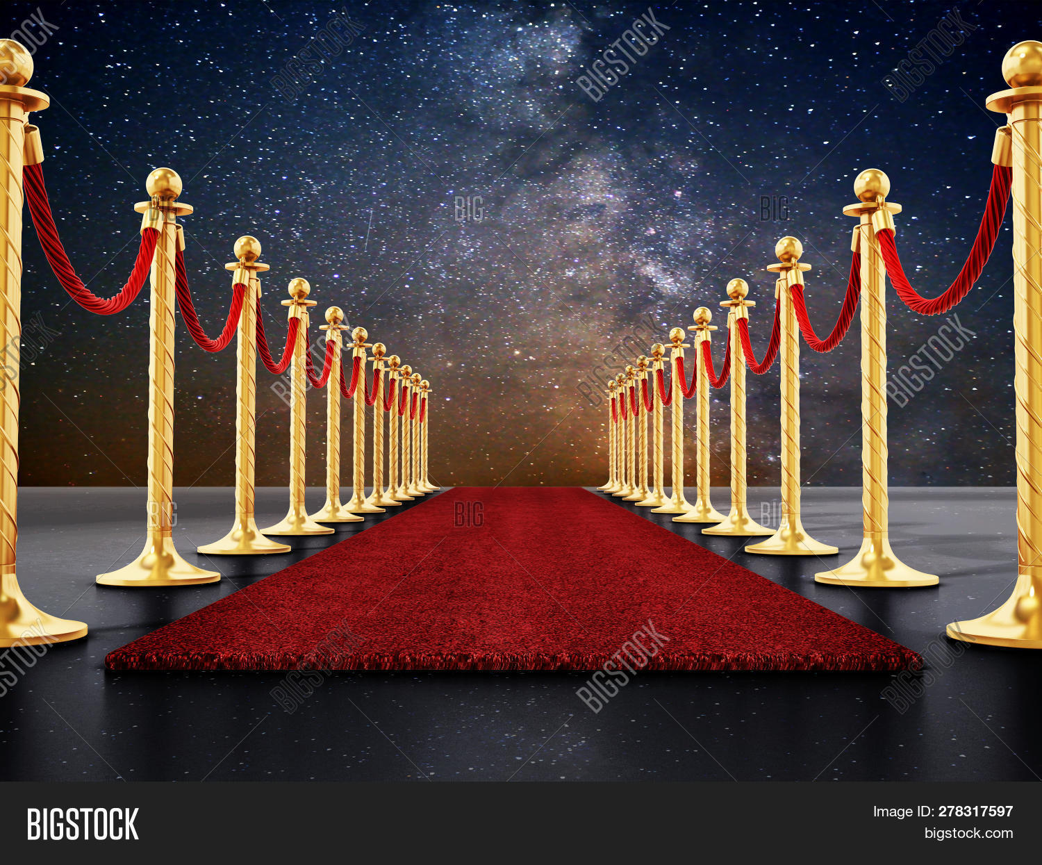Velvet Ropes Golden Image & Photo (Free Trial) | Bigstock