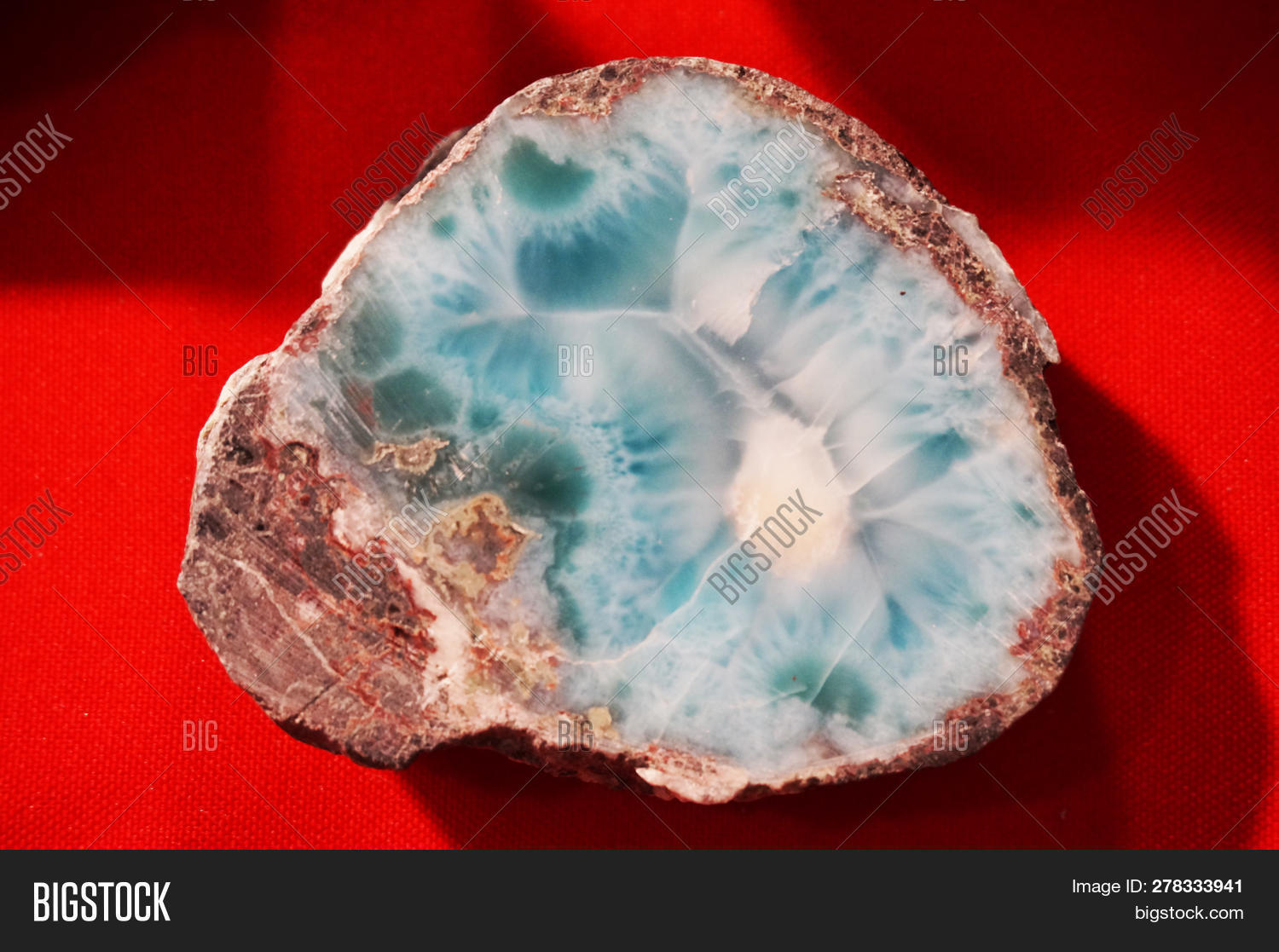 Larimar Mineral Stone Image & Photo (Free Trial) | Bigstock