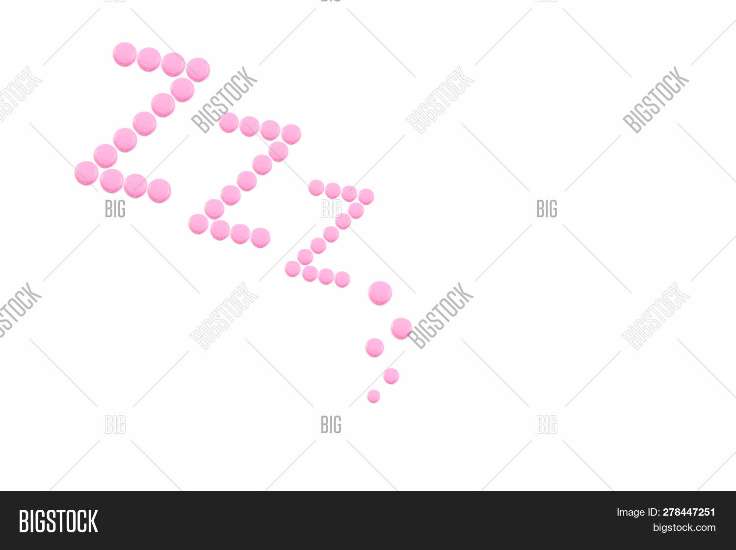 Pink Pills Z Shape On Image & Photo (Free Trial) | Bigstock
