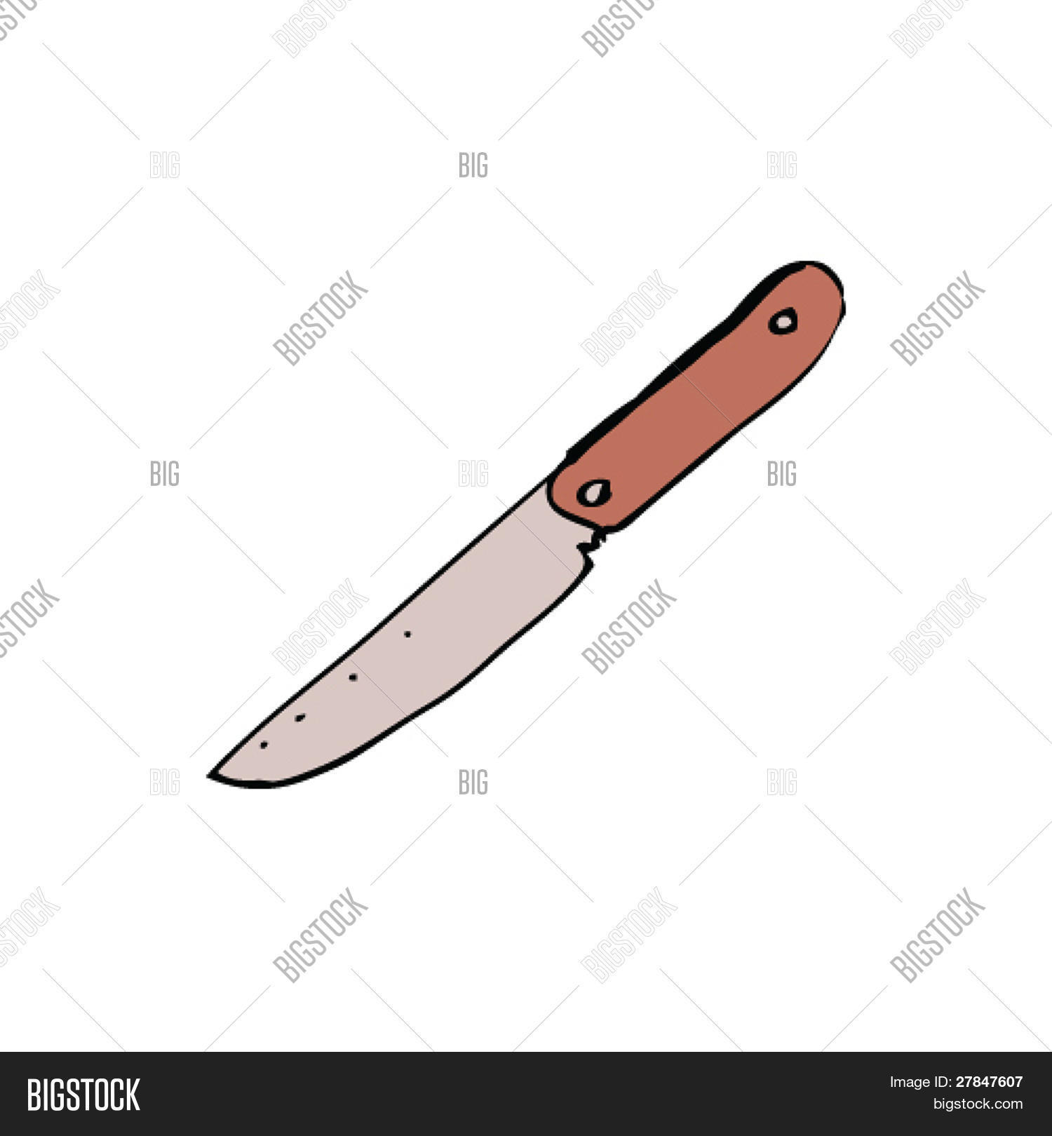 Knife Drawing Vector & Photo (Free Trial) | Bigstock