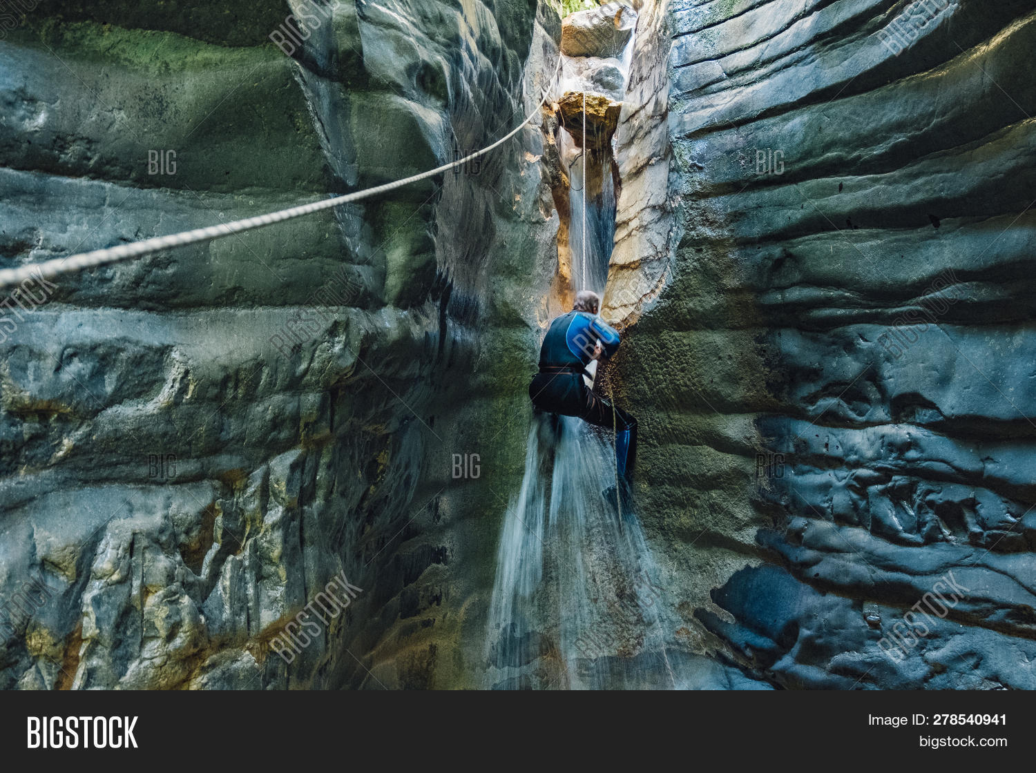 Waterfall Rappelling. Image & Photo (Free Trial) | Bigstock
