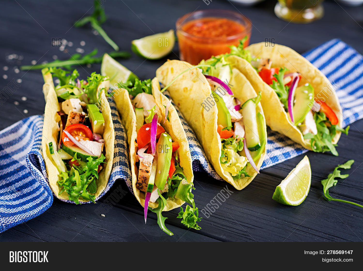 Mexican Tacos Chicken Image & Photo (Free Trial) | Bigstock