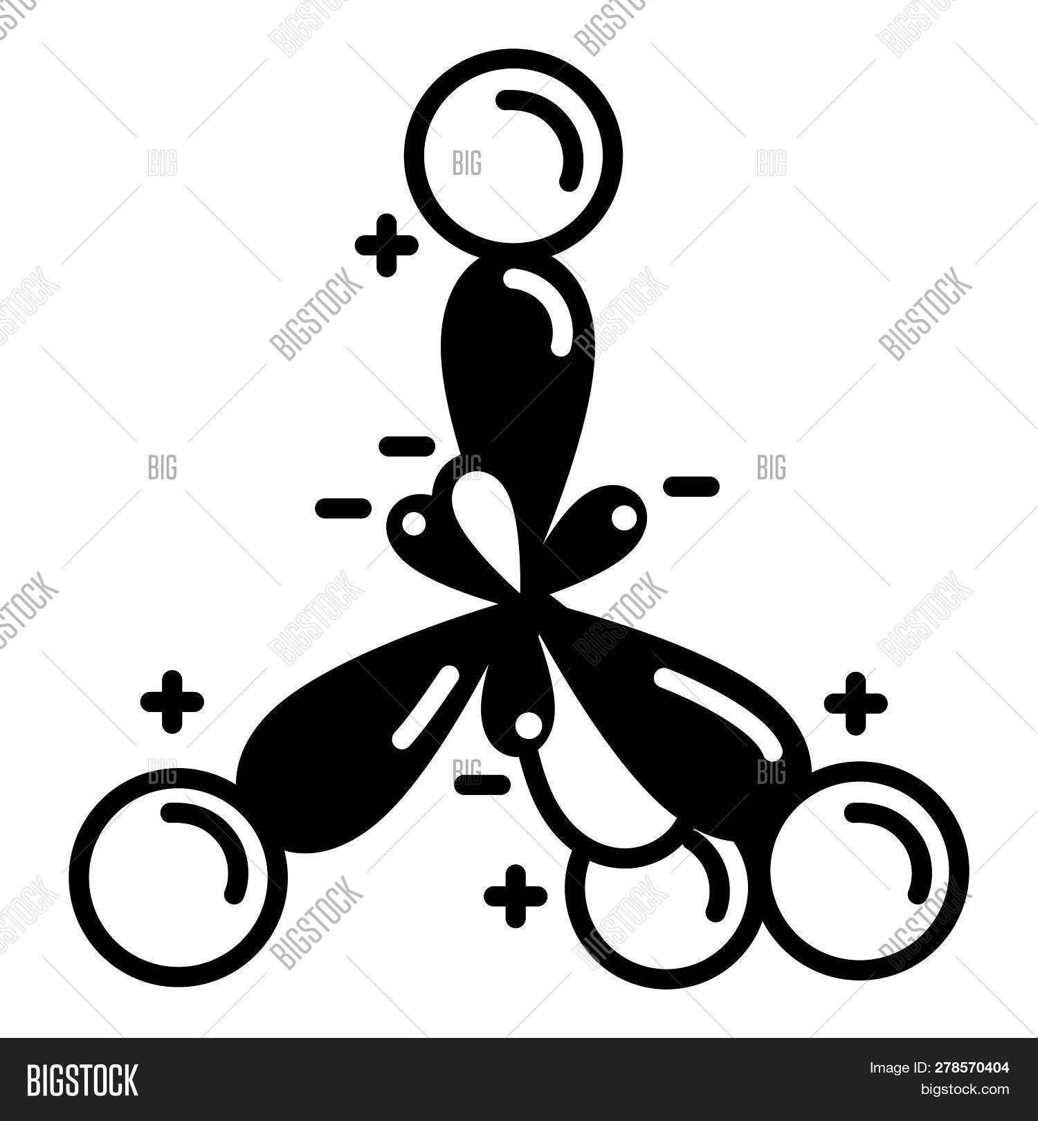 Ionic Molecule Icon. Image & Photo (Free Trial) | Bigstock
