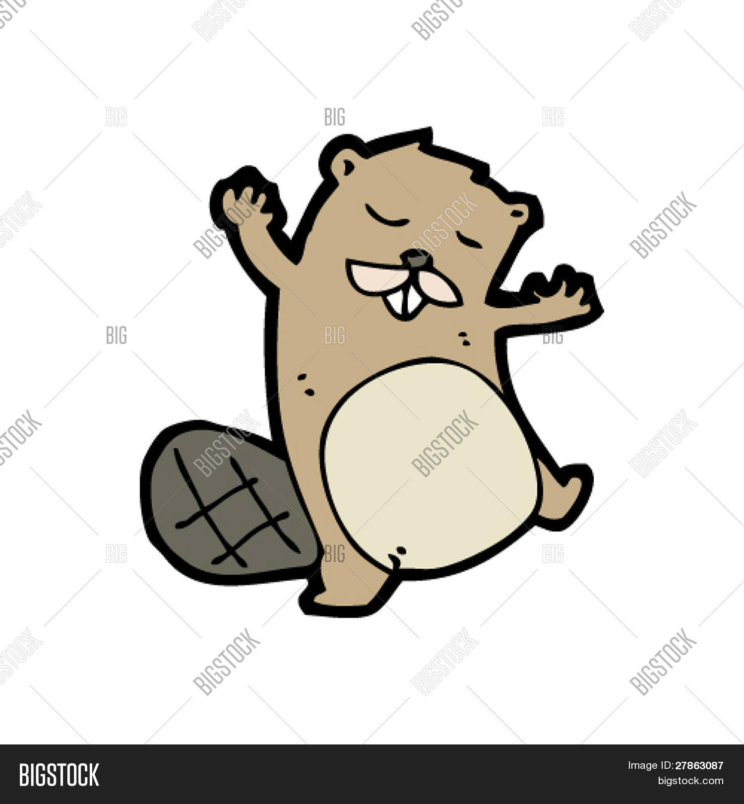 Dancing Beaver Vector & Photo (Free Trial) | Bigstock