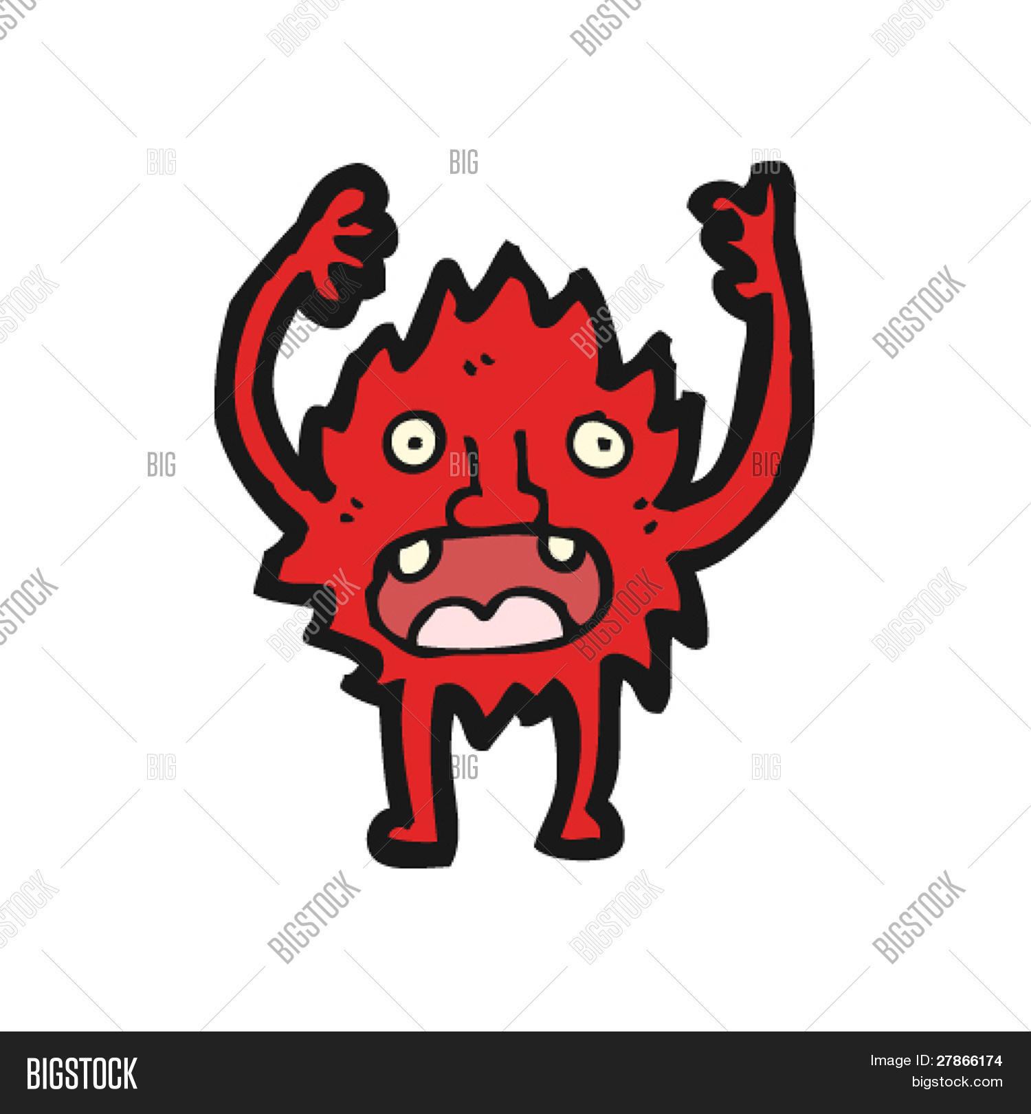 Scared Little Furry Vector & Photo (Free Trial) | Bigstock