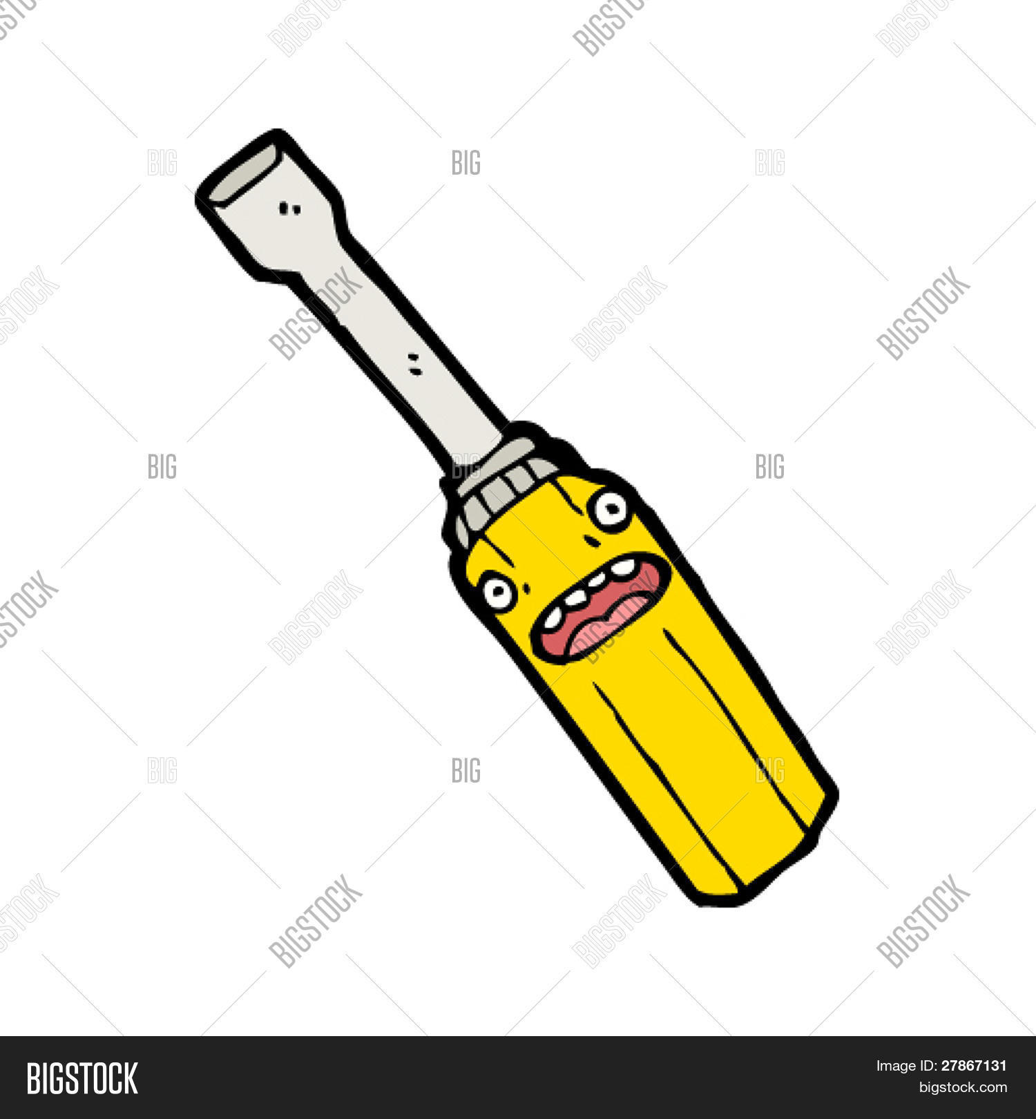 Screwdriver Cartoon Vector & Photo (Free Trial) | Bigstock