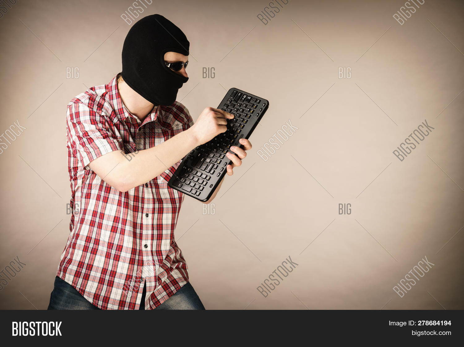 Crazy Hacker Man. Image & Photo (Free Trial) | Bigstock