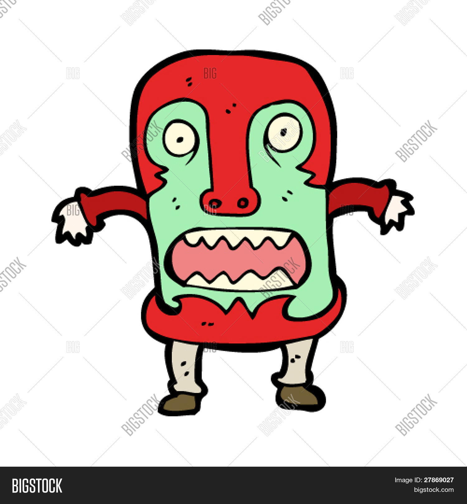 Scary Mask Man Vector & Photo (Free Trial) | Bigstock