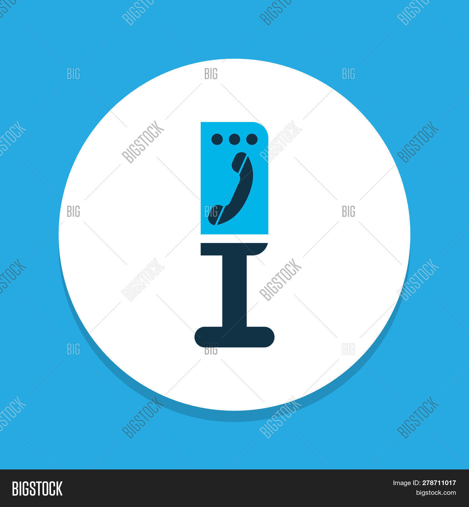 Payphone Icon Colored Image & Photo (Free Trial) | Bigstock