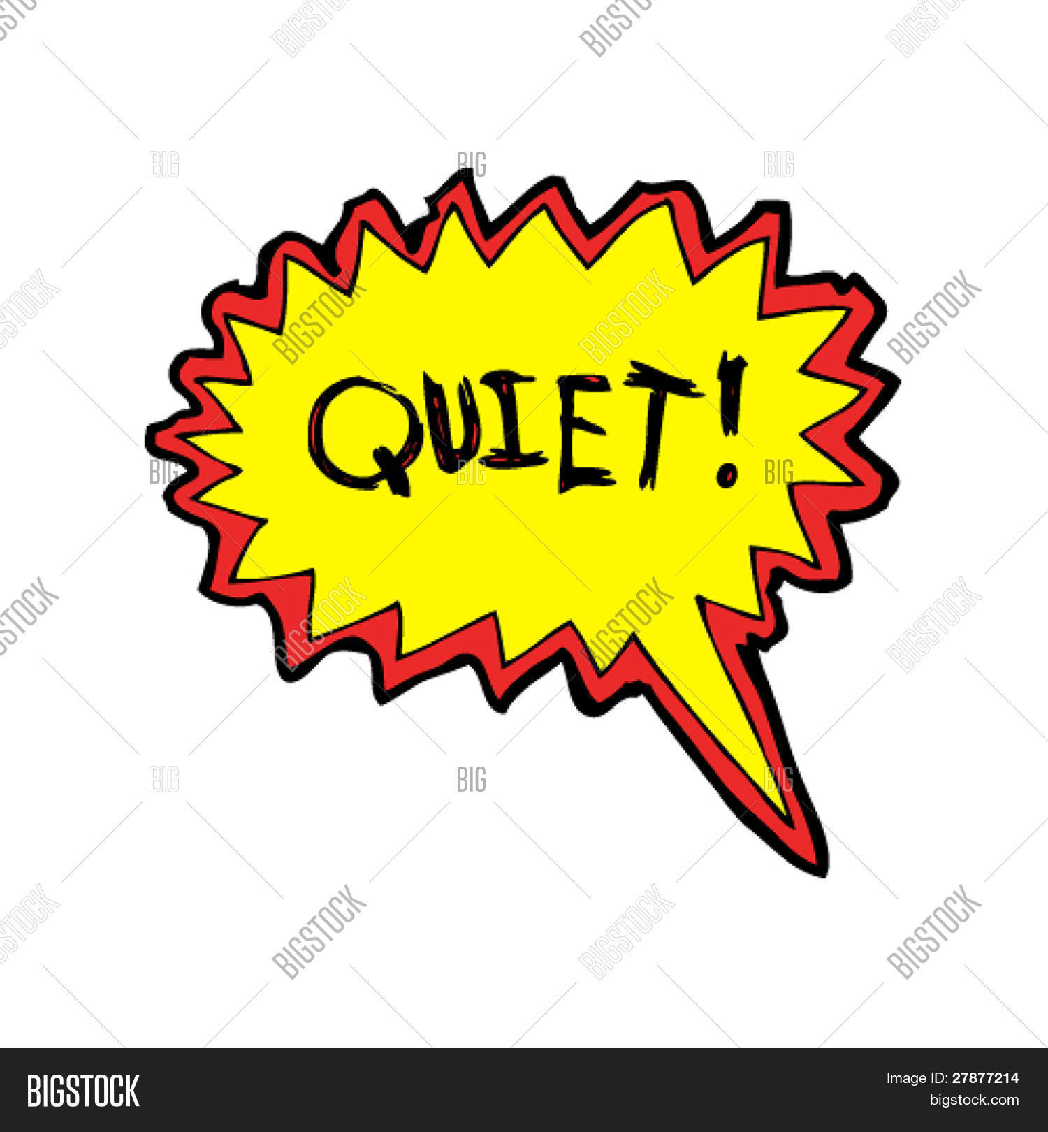 Quiet! Shouted Vector & Photo (Free Trial) | Bigstock