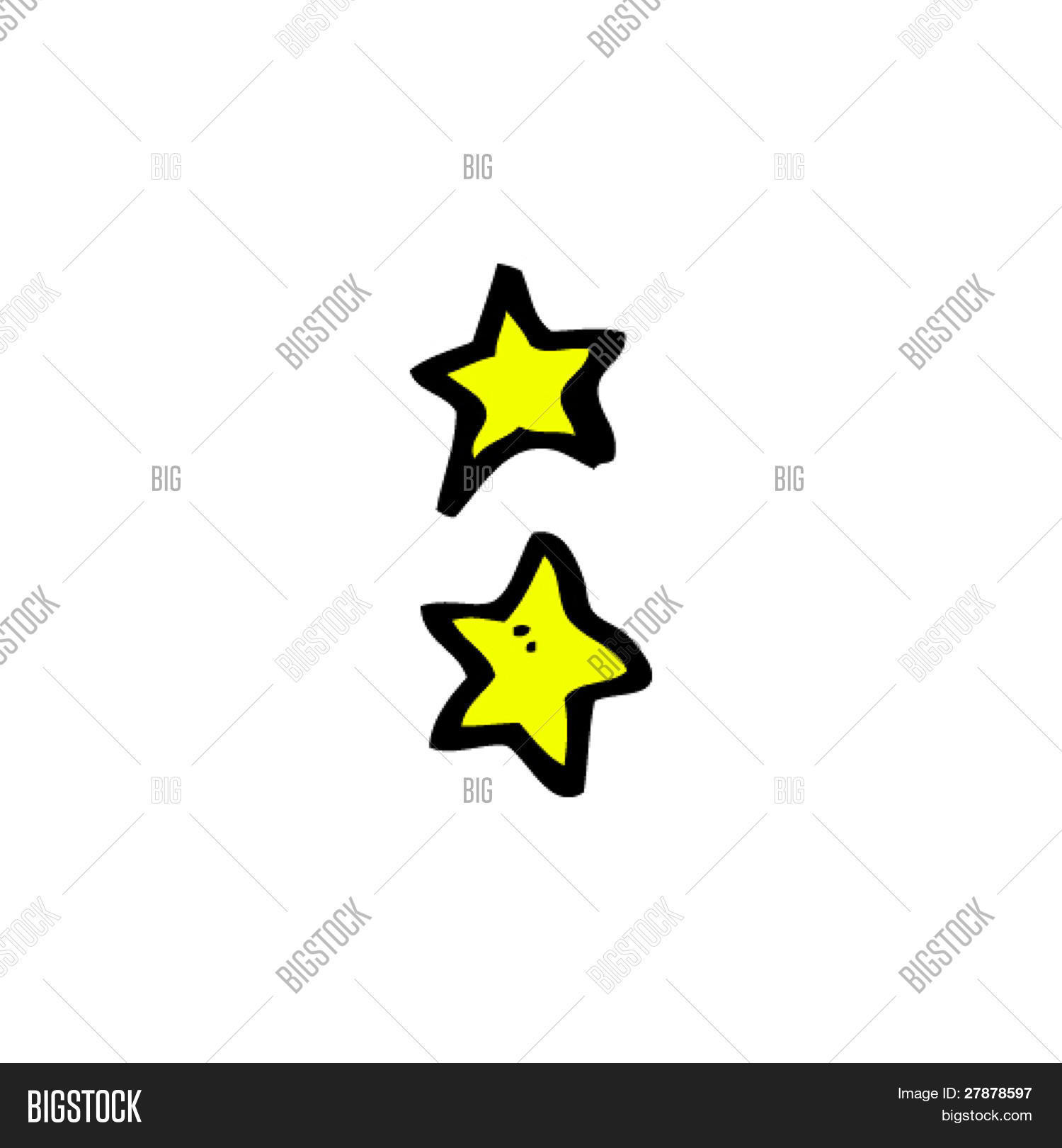 Tiny Stars Cartoon Vector & Photo (Free Trial) | Bigstock