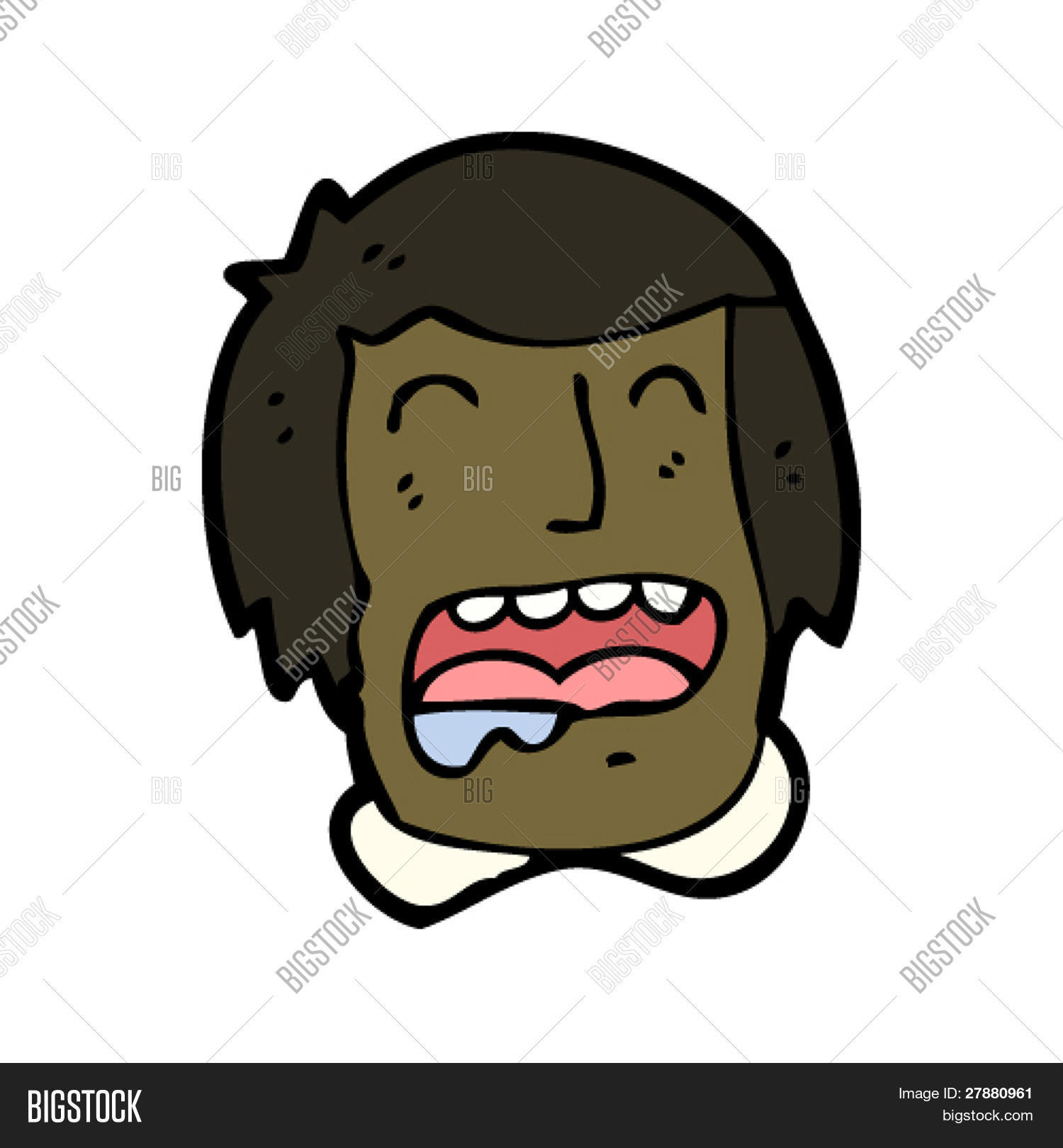 Cartoon Man Drooling Vector & Photo (Free Trial) | Bigstock