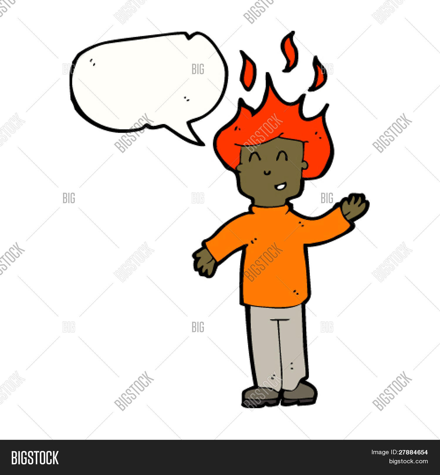 Cartoon Man Burning Vector & Photo (Free Trial) | Bigstock