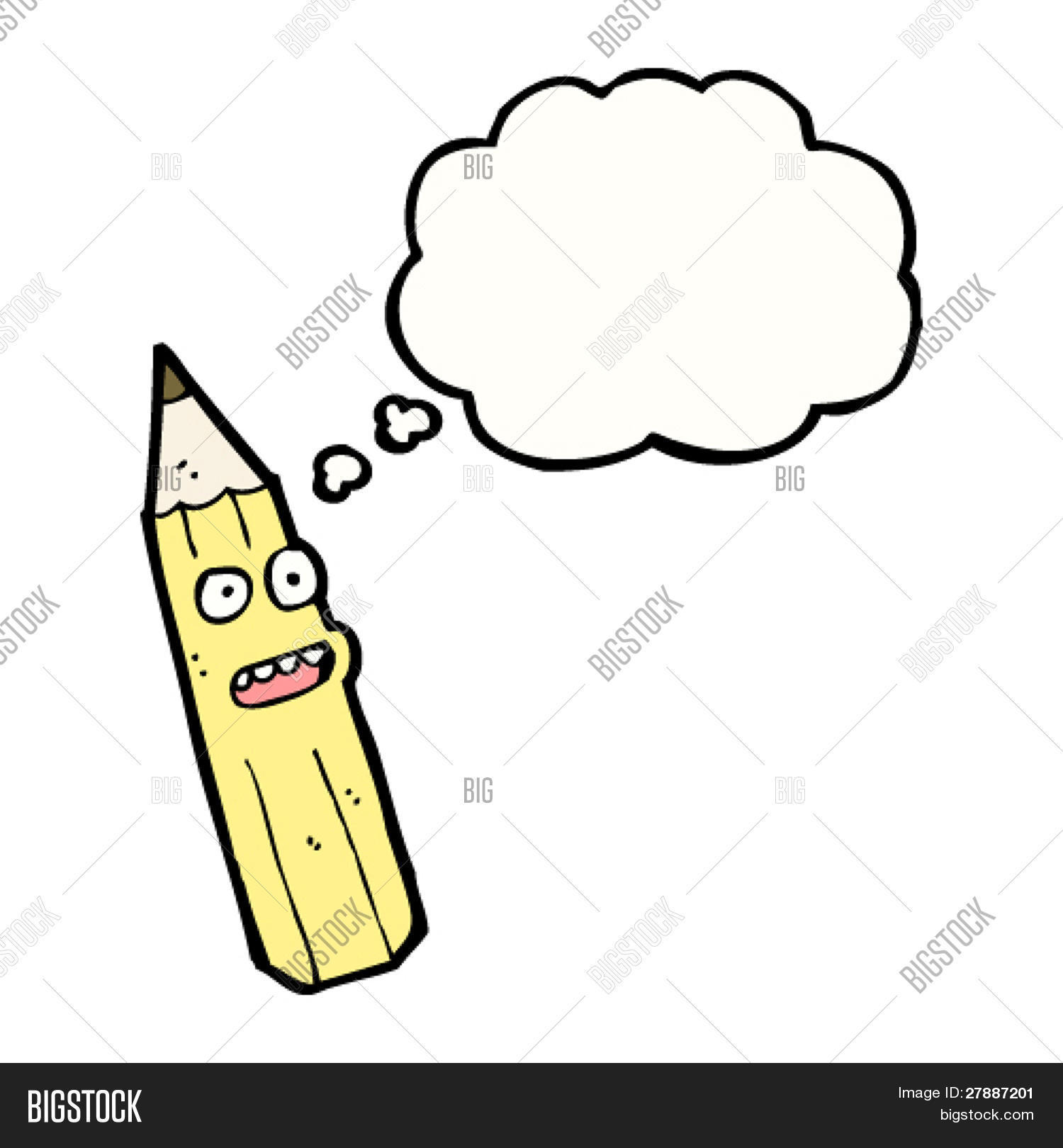 Cartoon Pencil Vector & Photo (Free Trial) | Bigstock