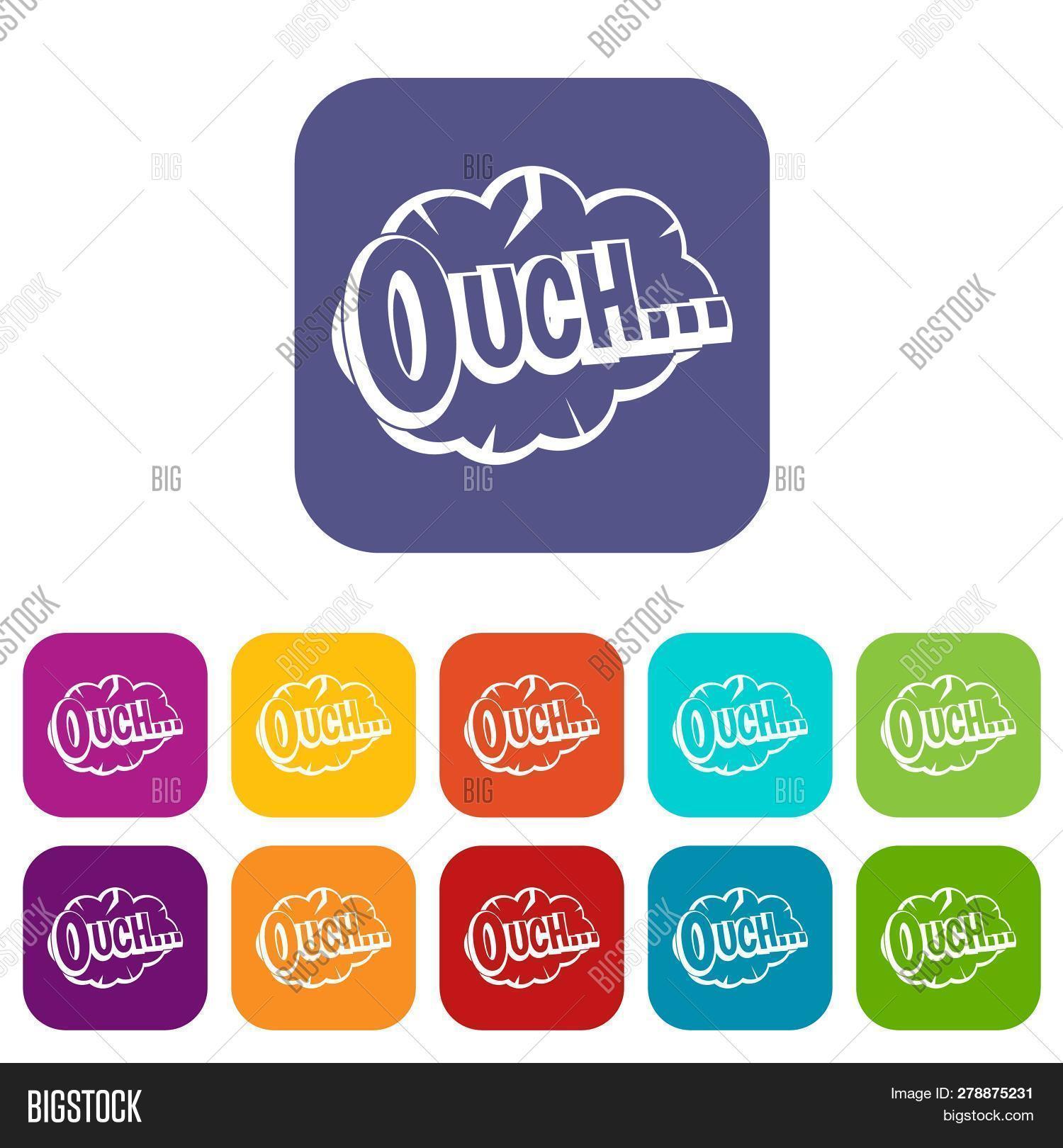 Ouch, Speech Cloud Image & Photo (Free Trial) | Bigstock