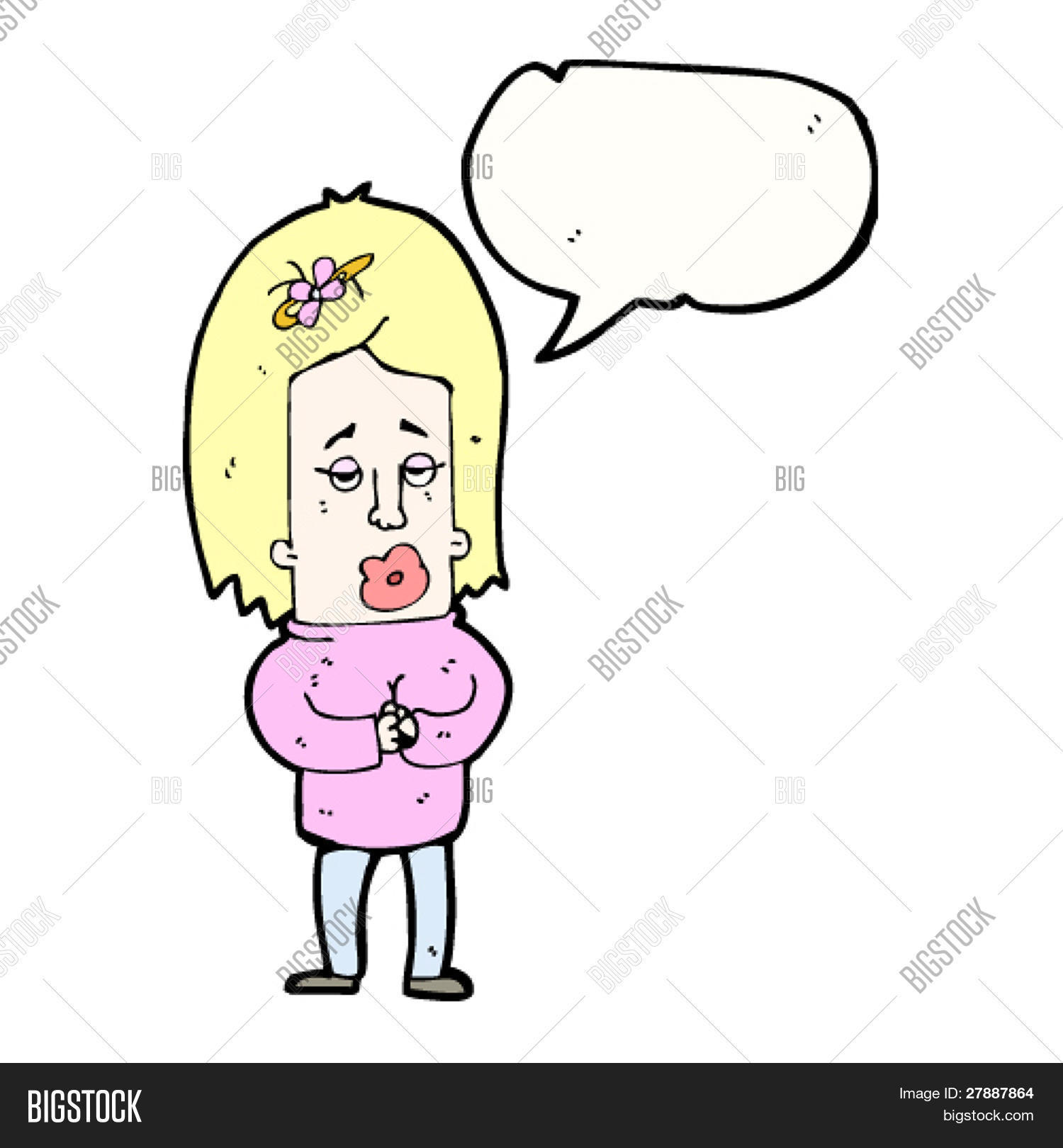 Vector y foto Mujer Rubia Fea De (prueba gratis) | Bigstock