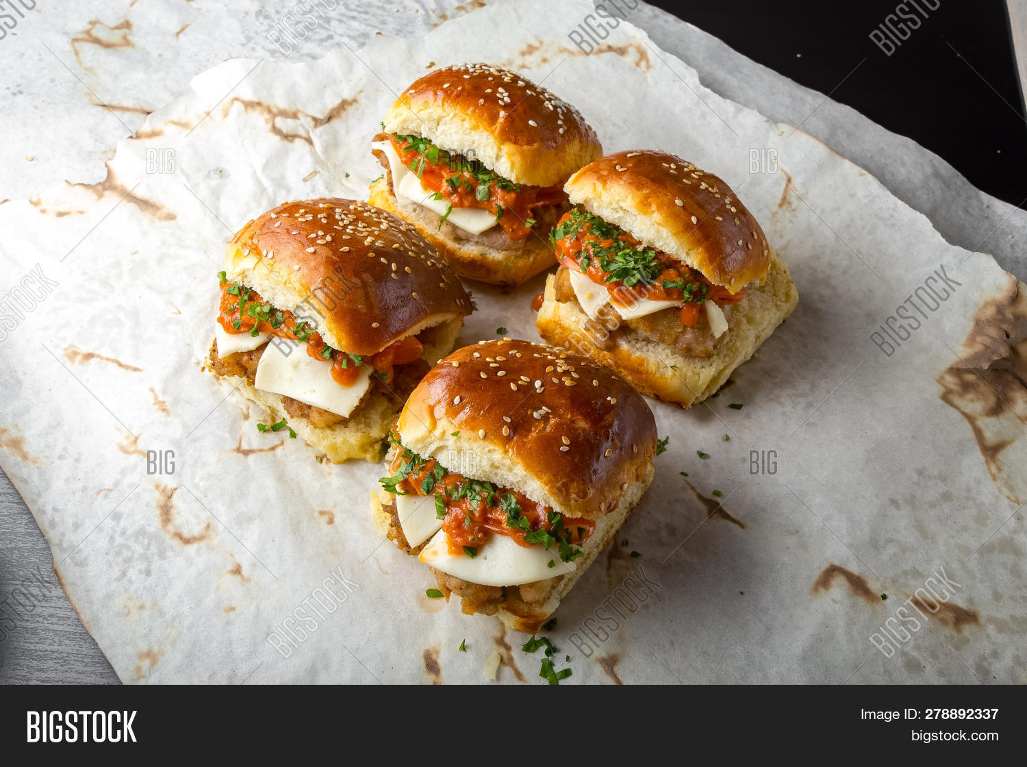 Fresh Pastries Burgers Image & Photo (Free Trial) | Bigstock
