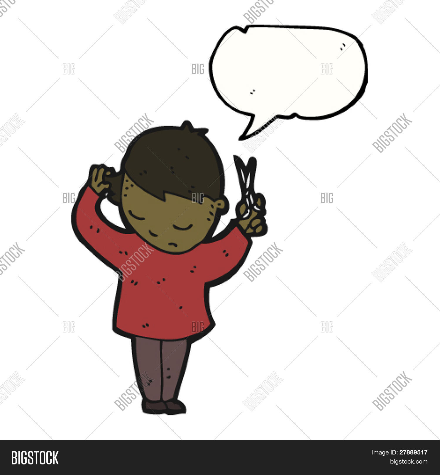 Cartoon Boy Cutting Vector & Photo (Free Trial) | Bigstock