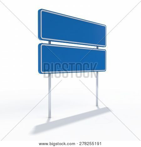 Blank Blue Road Sign Image & Photo (Free Trial) | Bigstock