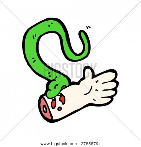 Snake Biting Arm Vector & Photo (Free Trial) | Bigstock