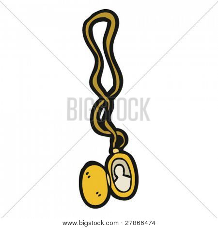 Locket Cartoon Vector & Photo (Free Trial) | Bigstock