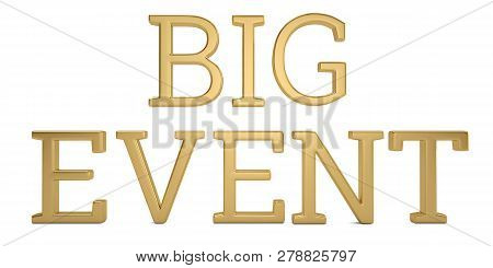 Golden Big Event Word Image & Photo (Free Trial) | Bigstock