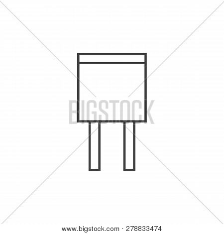 Capacitor Outline Vector & Photo (Free Trial) | Bigstock