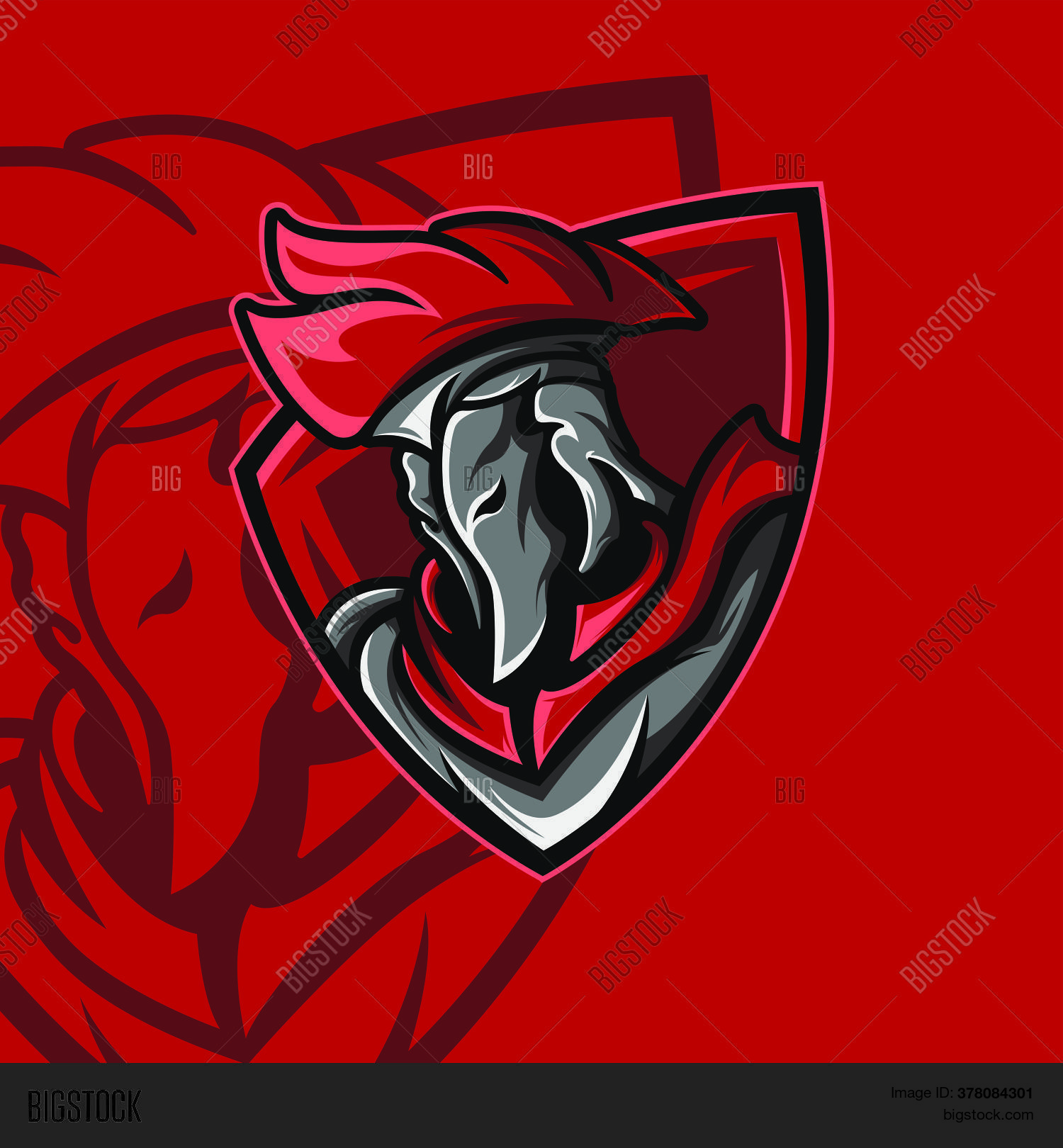 Spartan Red Team Sign Vector & Photo (Free Trial) | Bigstock