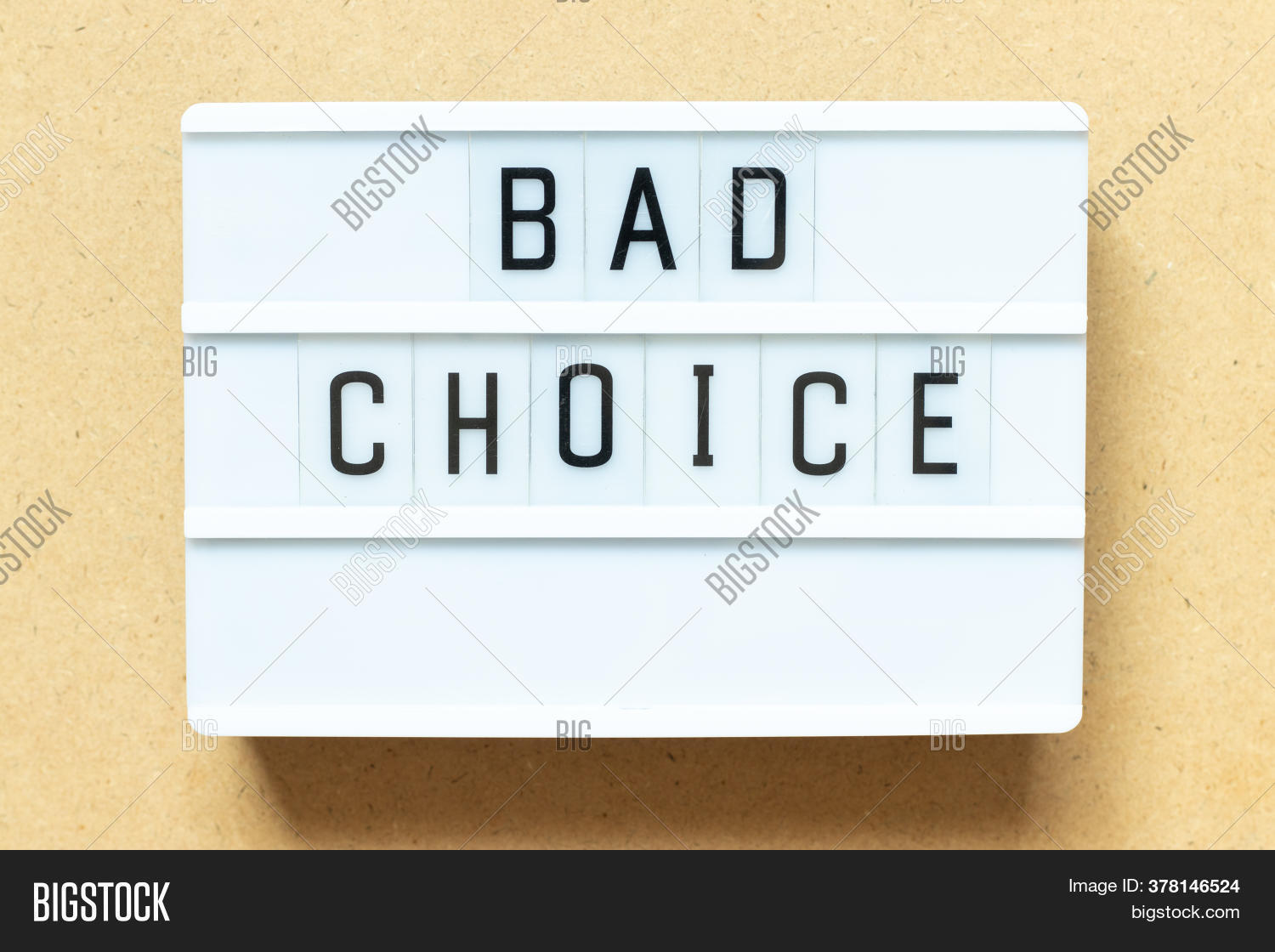 Lightbox Word Bad Image & Photo (Free Trial) | Bigstock