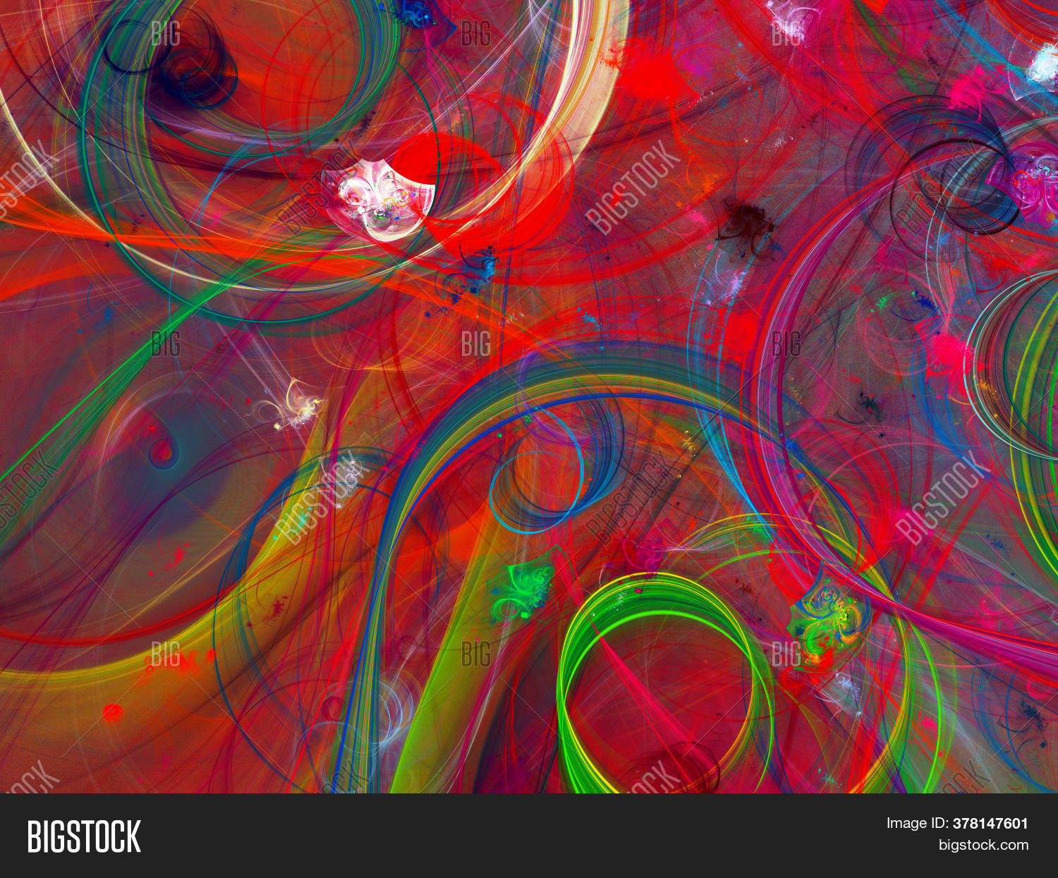 Red Abstract Fractal Image & Photo (Free Trial) | Bigstock