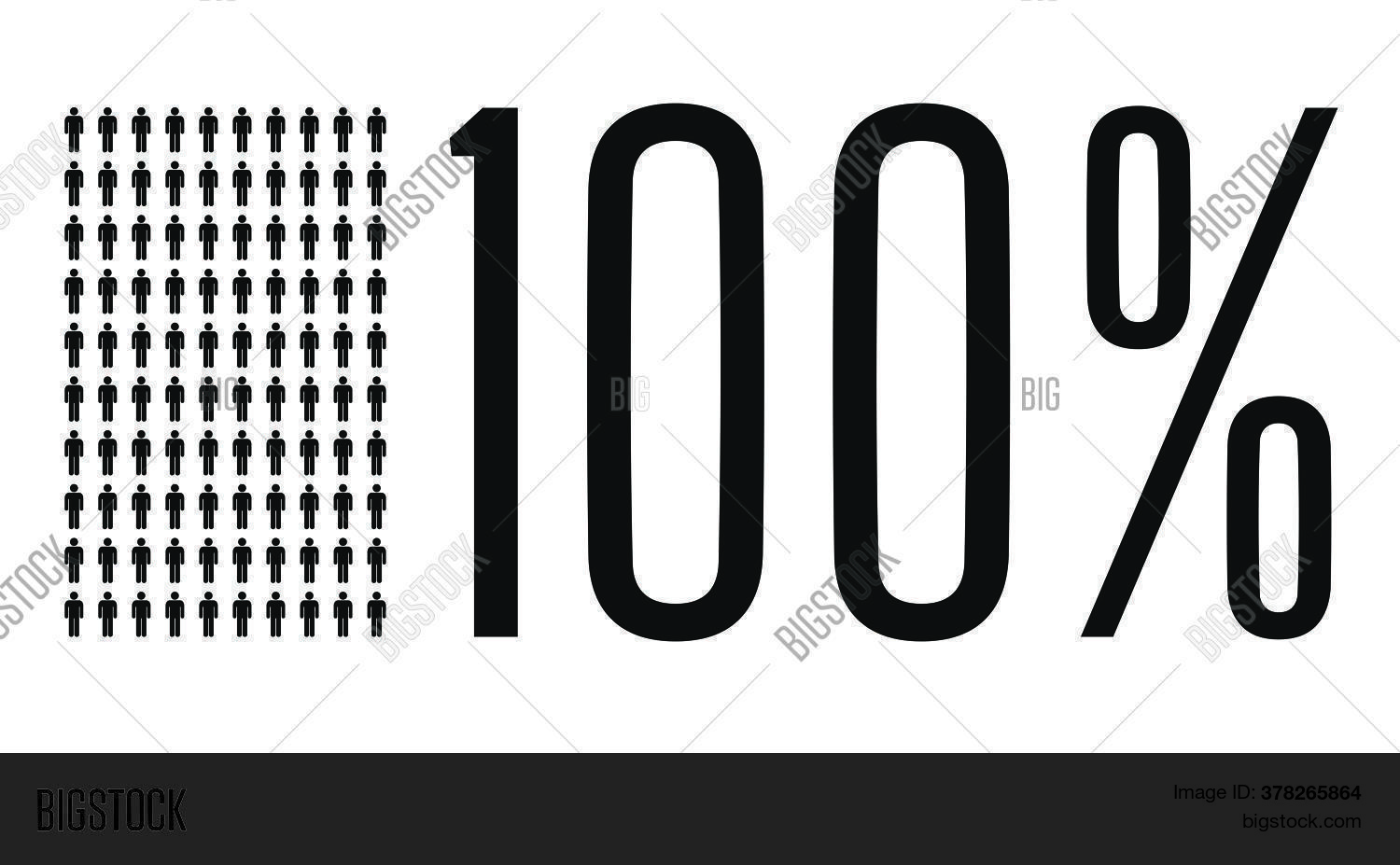 Hundred Percent Vector & Photo (Free Trial) | Bigstock