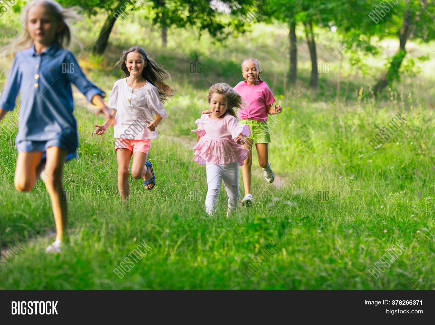 Kids, Children Running Image & Photo (Free Trial) | Bigstock