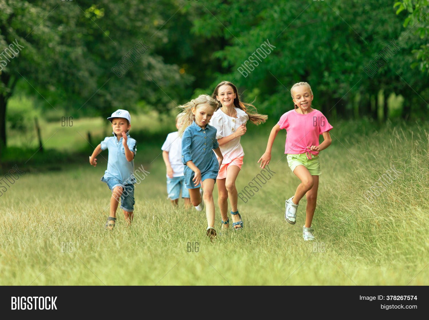 Kids, Children Running Image & Photo (Free Trial) | Bigstock