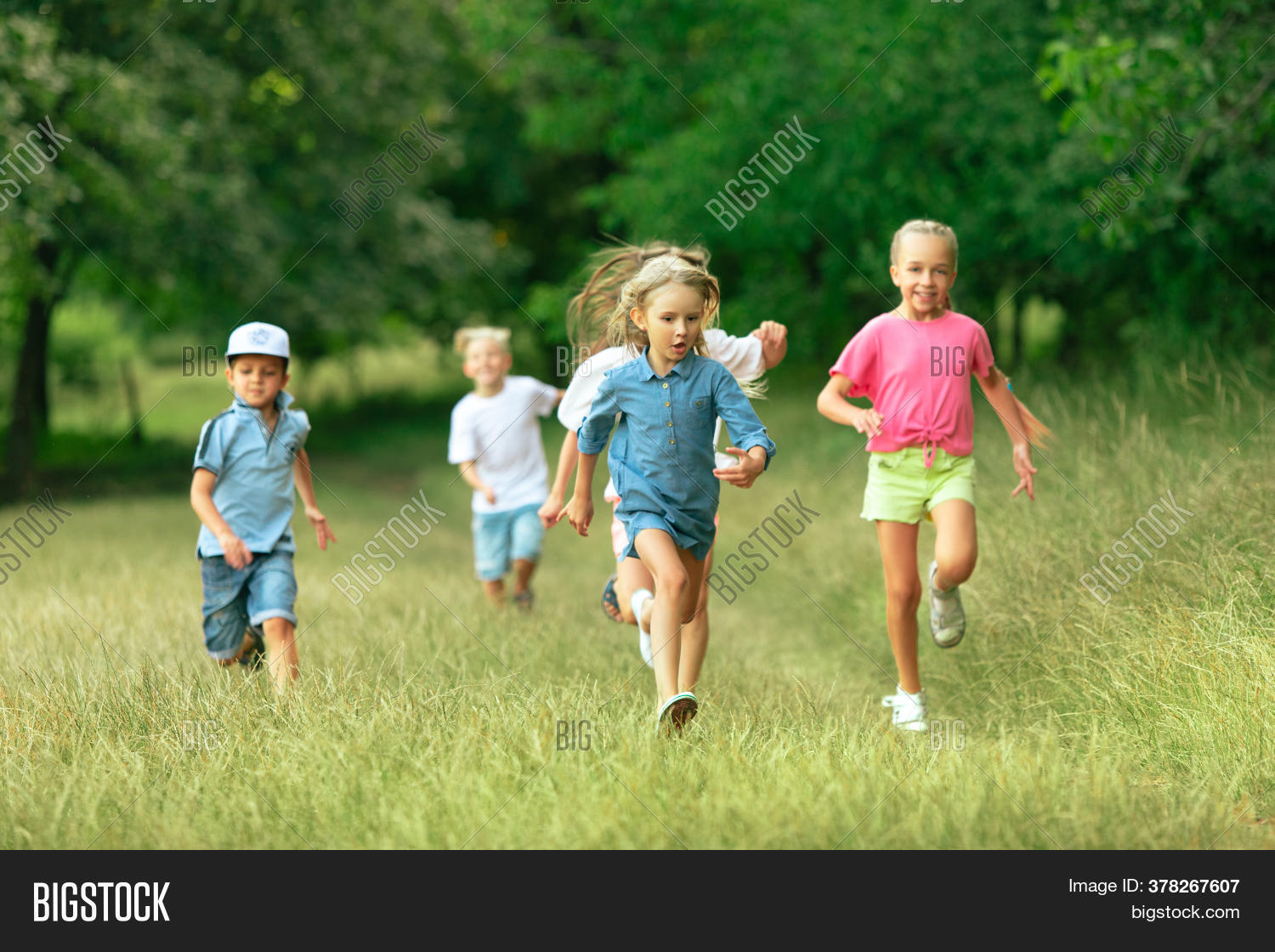 Kids, Children Running Image & Photo (Free Trial) | Bigstock