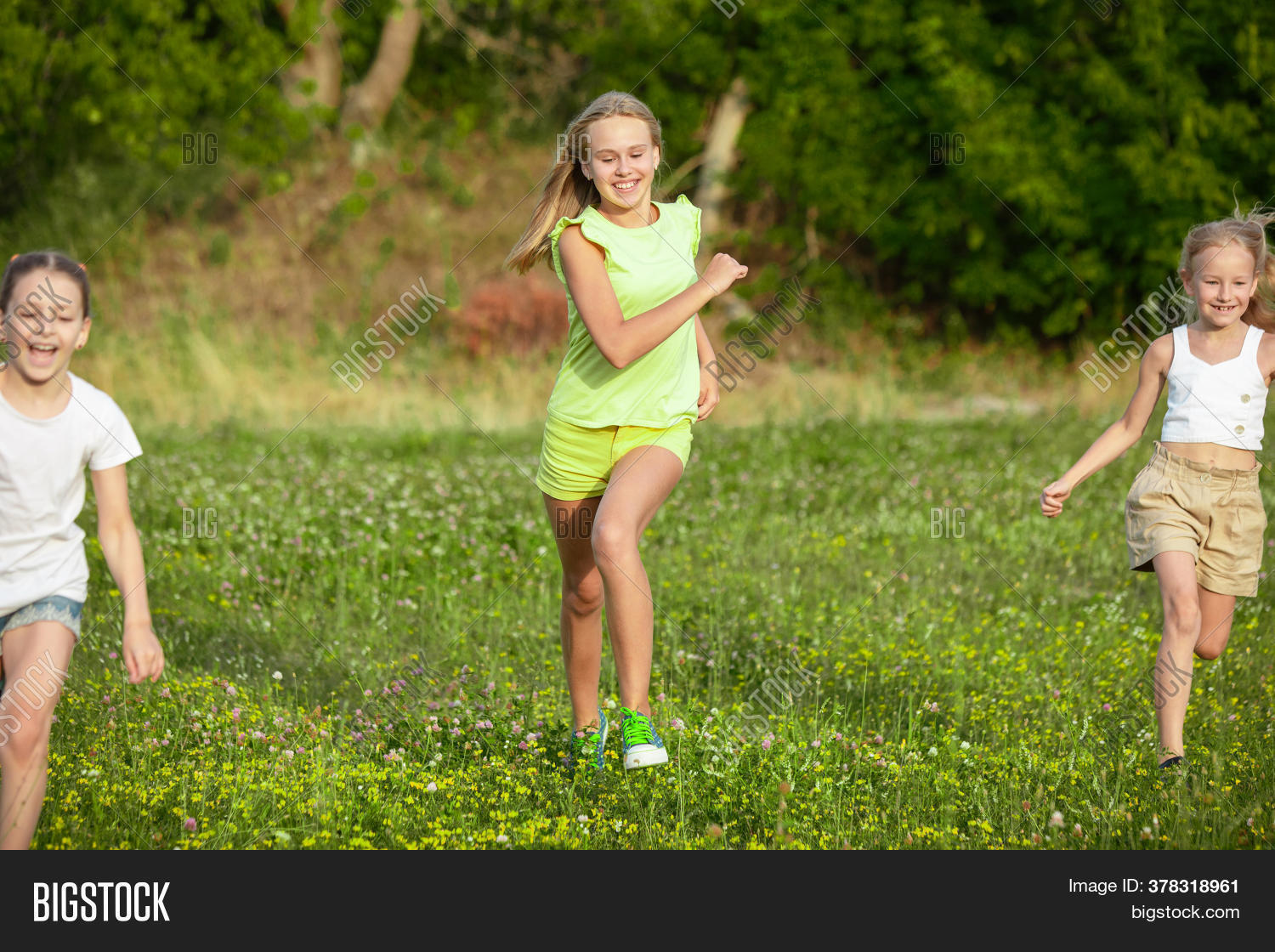 Kids, Children Running Image & Photo (Free Trial) | Bigstock