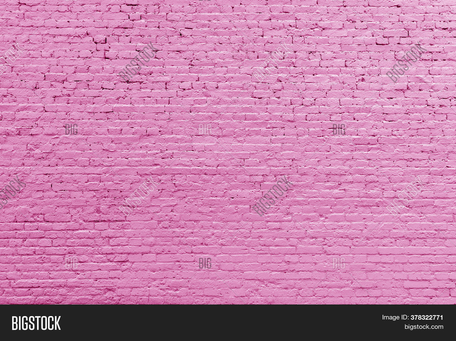 Pretty Pink Brick Wall