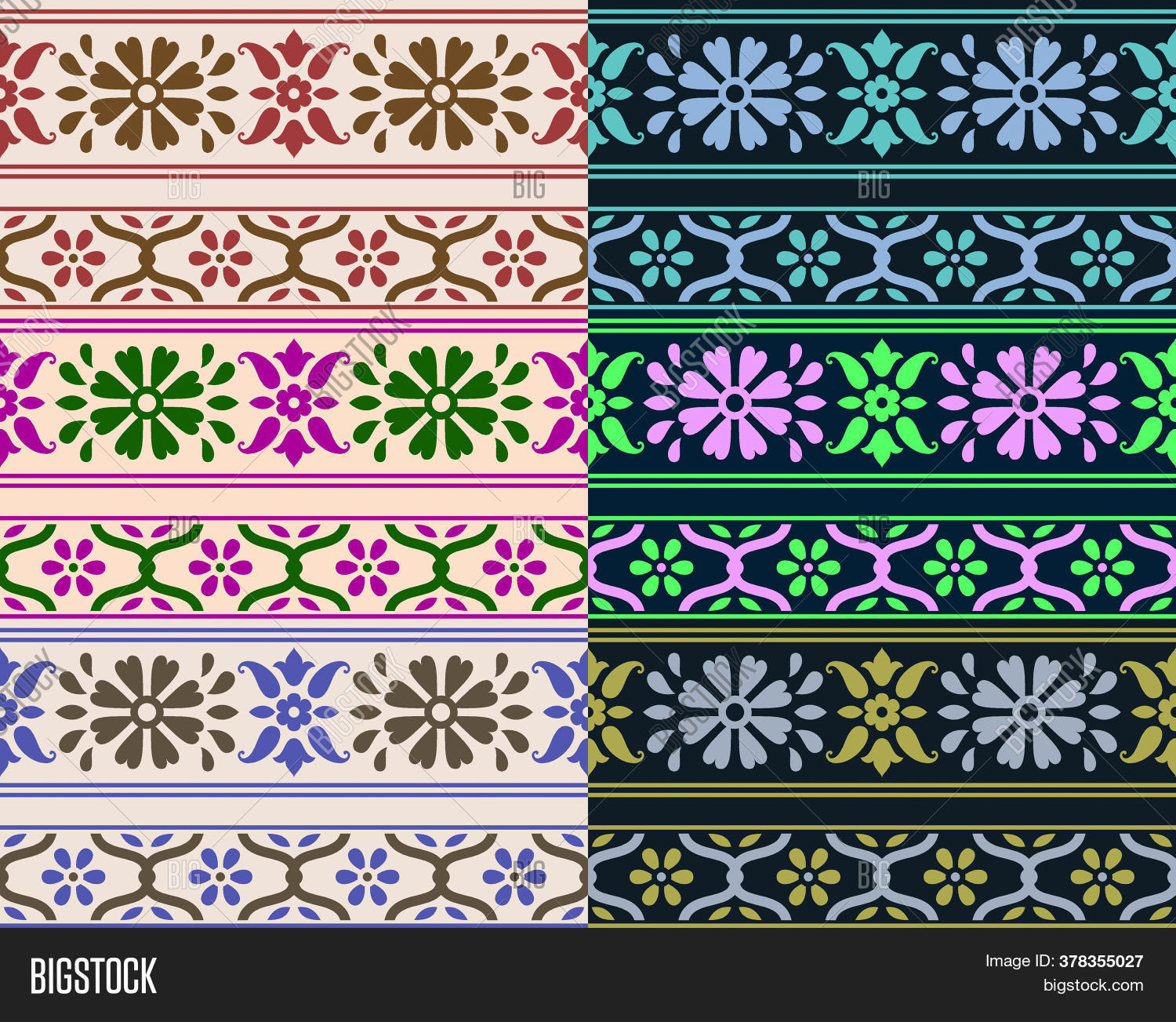 Floral Abstract Border Image & Photo (Free Trial) | Bigstock