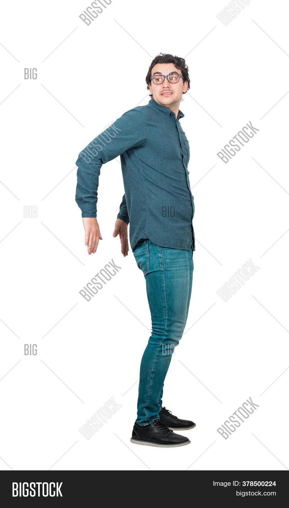 Man Scared Full Body