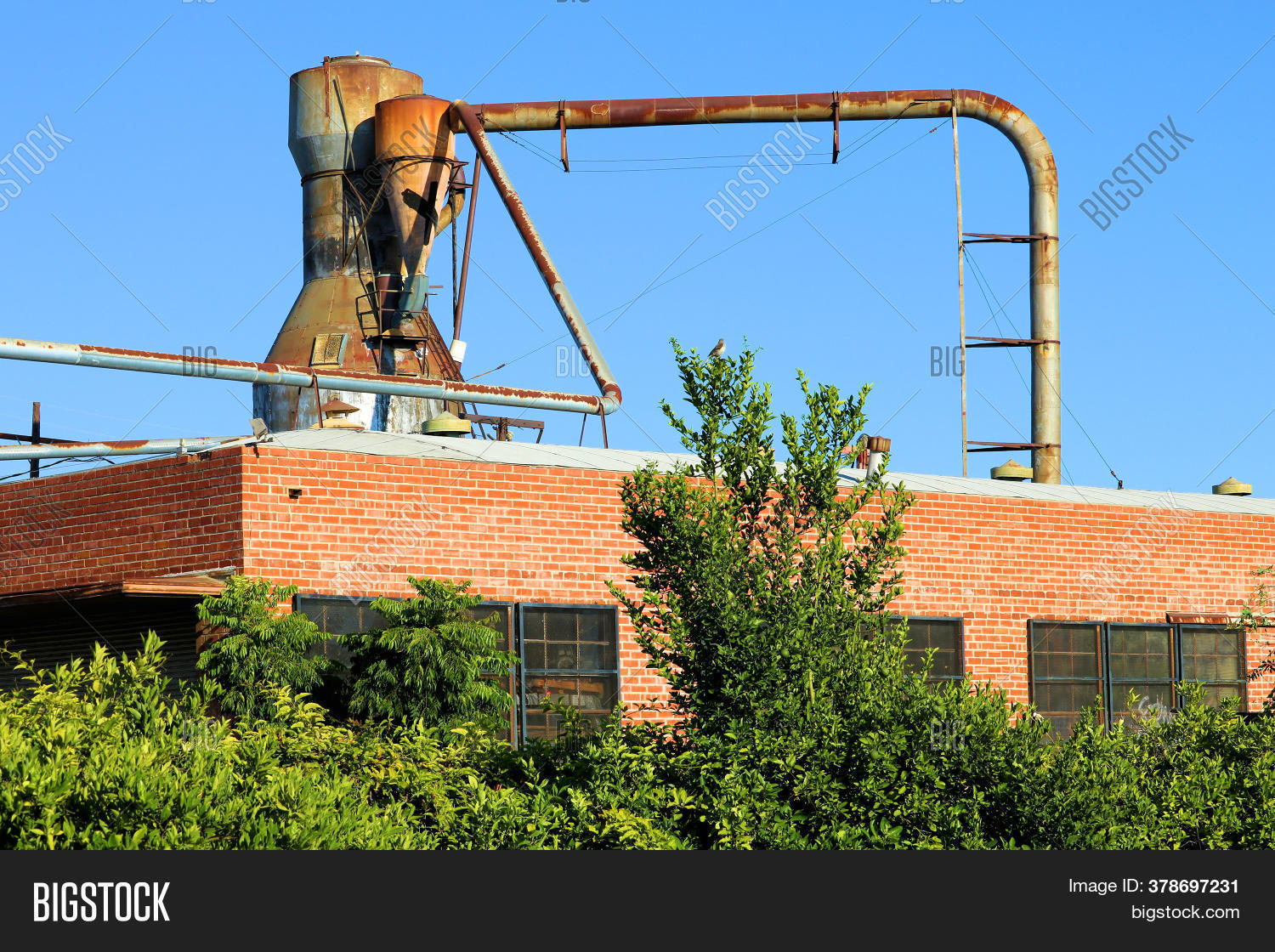 Rusty Pipes Smokestack Image & Photo (Free Trial) | Bigstock