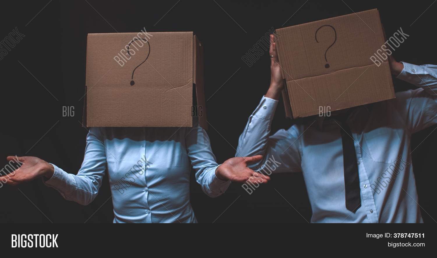 Woman Man Box On Which Image & Photo (Free Trial) | Bigstock