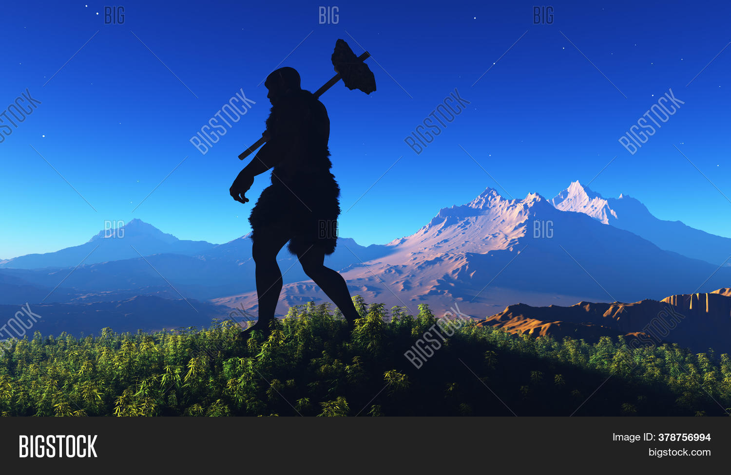 Primitive Man Walking Image & Photo (Free Trial) | Bigstock