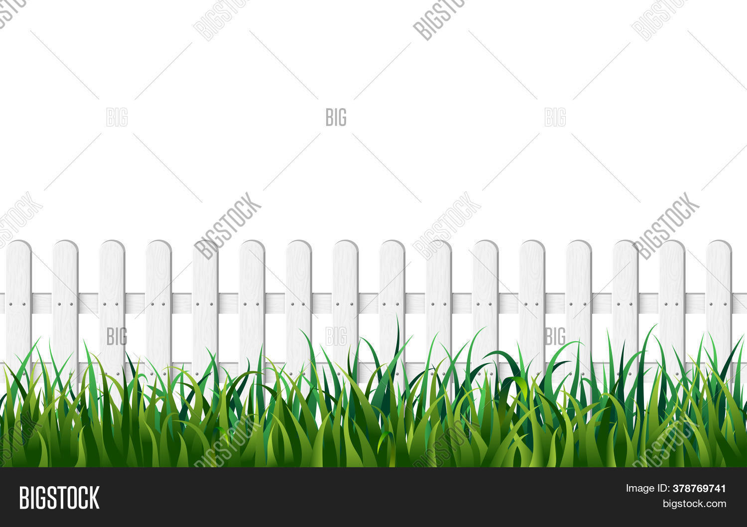 White Fence Fresh Image & Photo (Free Trial) | Bigstock