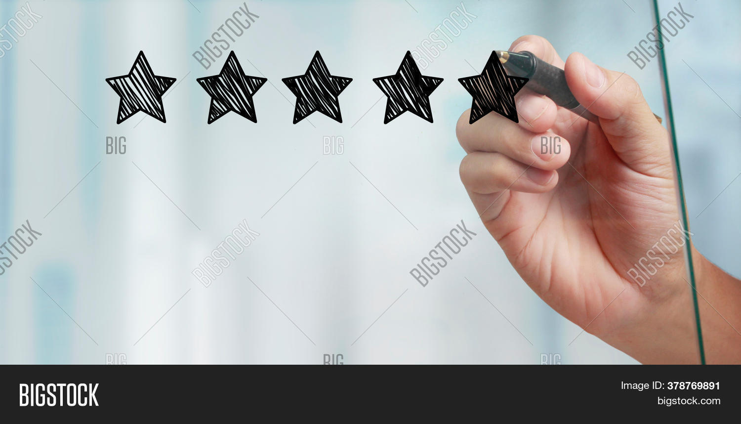 Hand Draw Five Star Image & Photo (Free Trial) | Bigstock