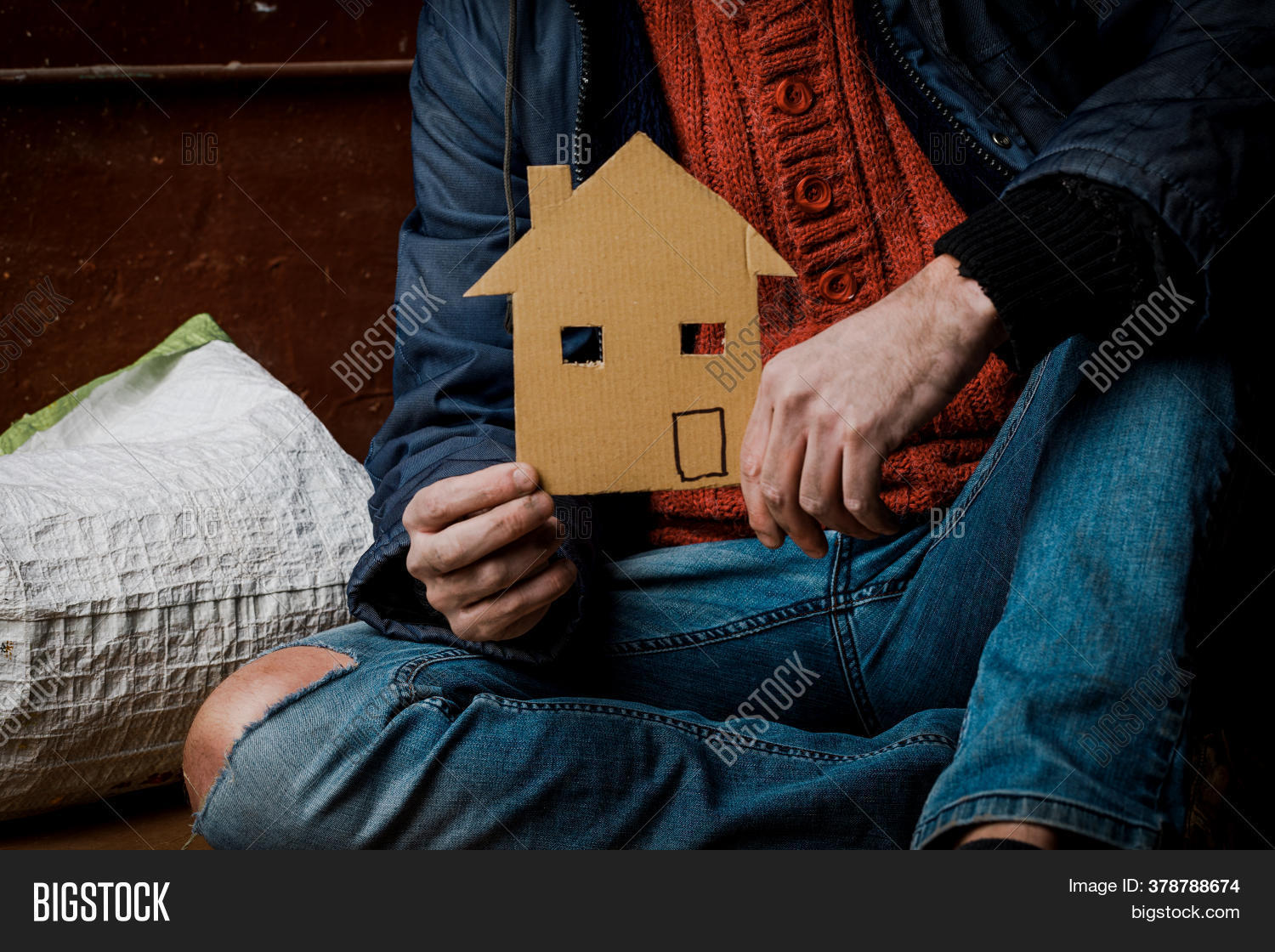 Homeless Person Holds Image & Photo (Free Trial) | Bigstock