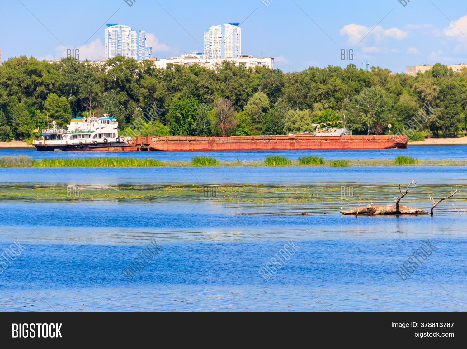 Heavy Long Barge Image & Photo (Free Trial) | Bigstock
