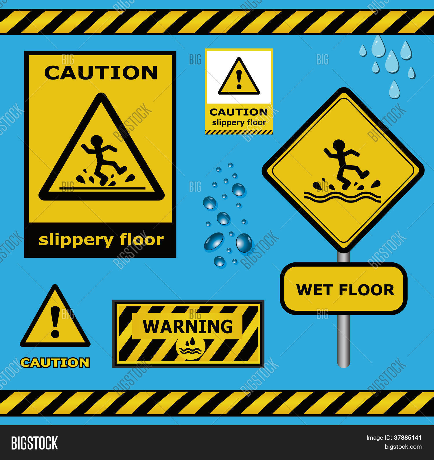 Raster Sign Caution Image & Photo (Free Trial) | Bigstock