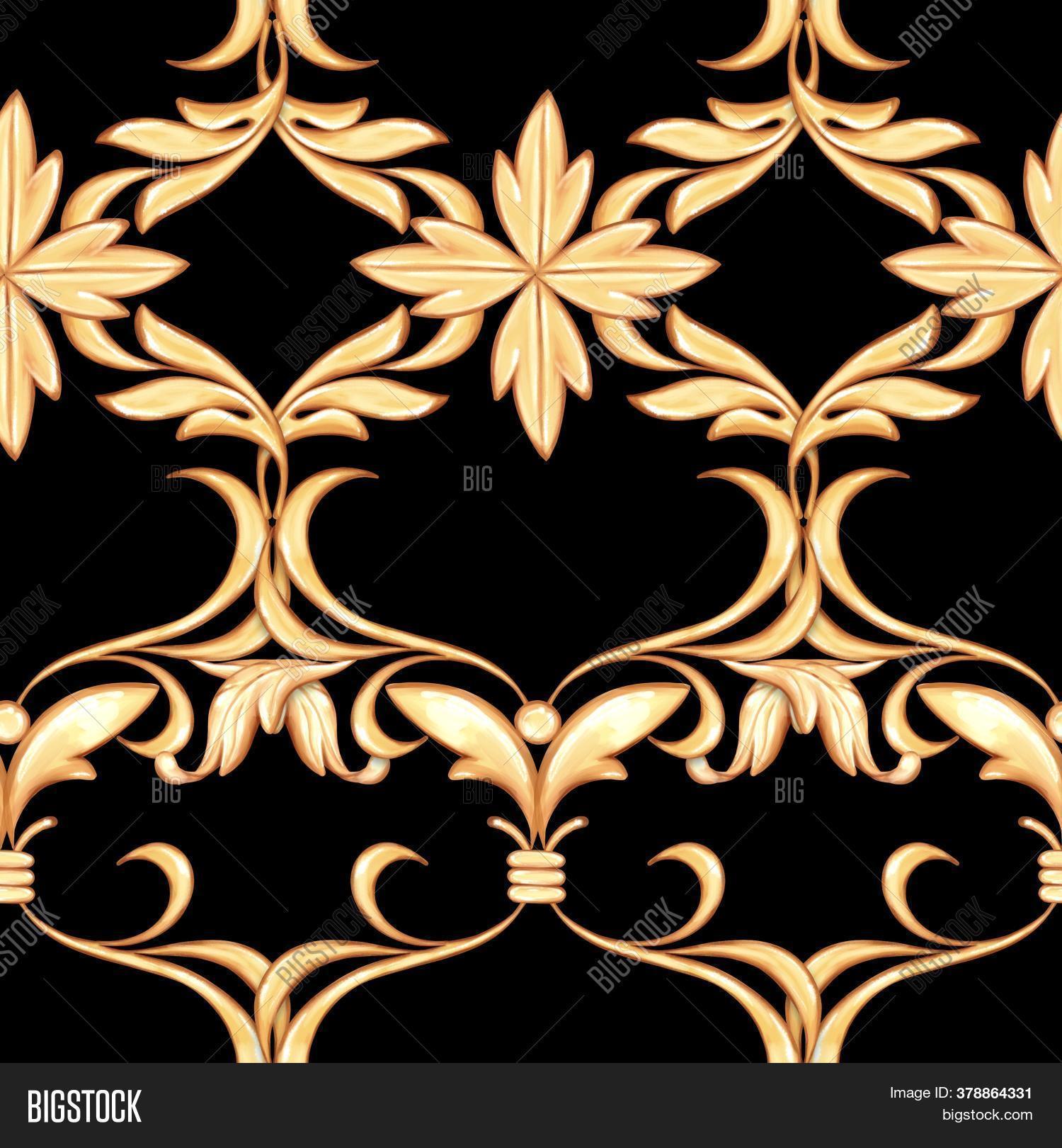 Seamless Golden Image & Photo (Free Trial) | Bigstock