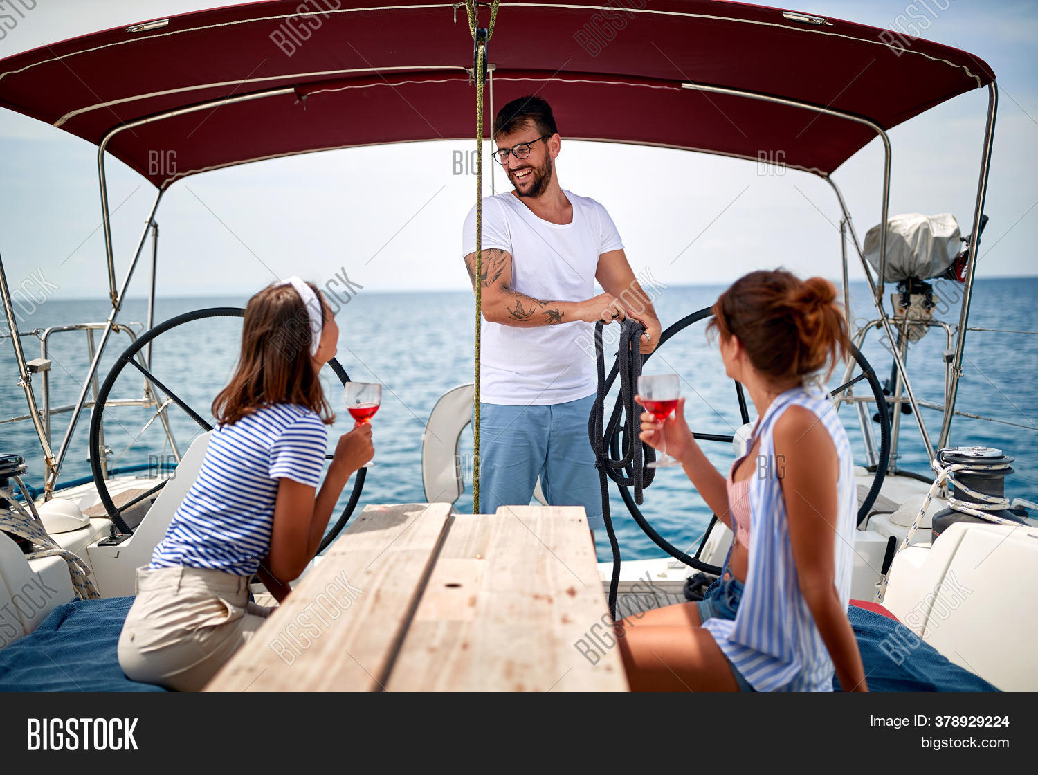 Friends Chill On Yacht Image & Photo (Free Trial) | Bigstock