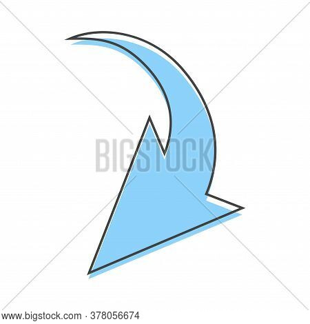 Arrow Pointing Down. Vector & Photo (Free Trial) | Bigstock